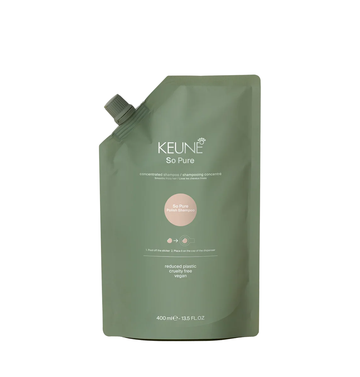 Keune So Pure Polish Shampoo Refill 400ml - Norris Hair Rockhampton