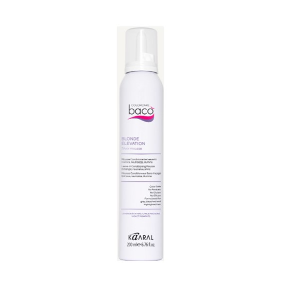 Kaaral Baco Color Care Blonde Elevation Silver Mousse 200ml - Norris ...