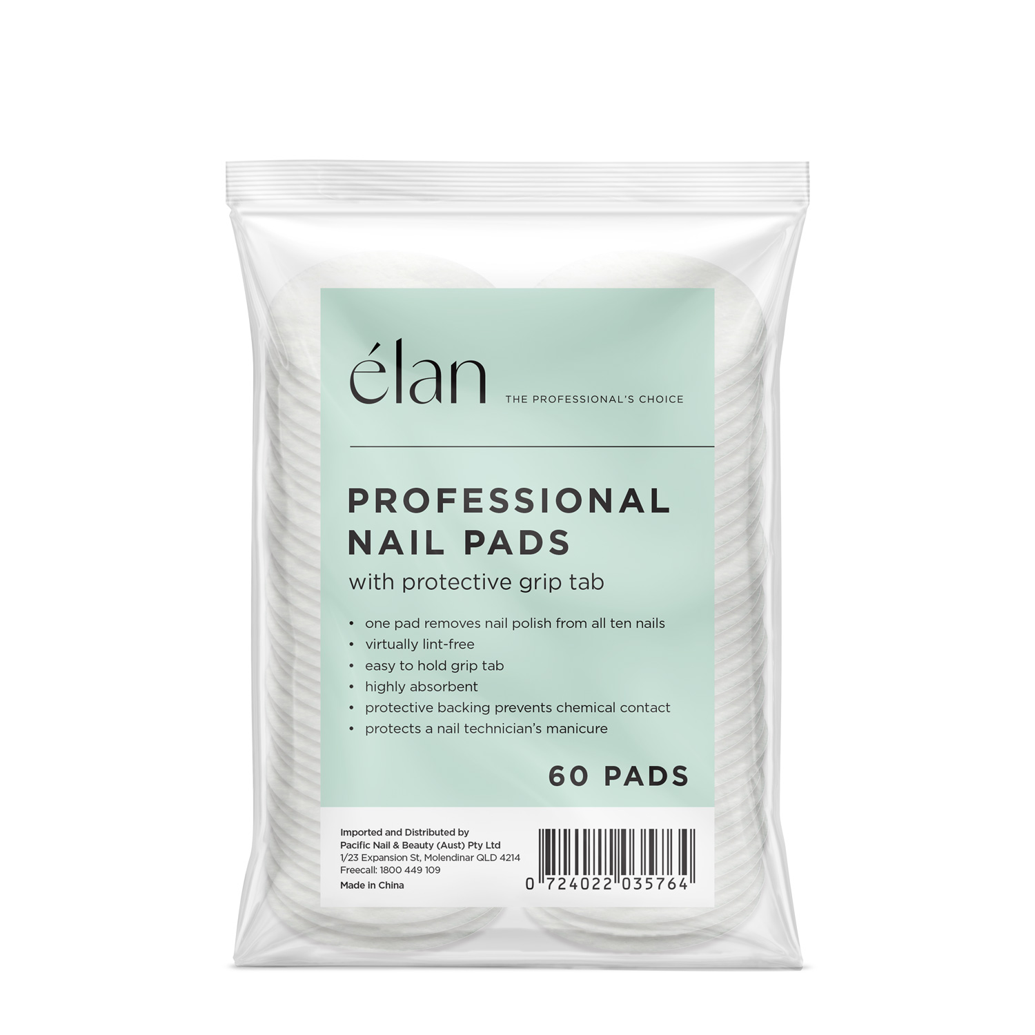 elan Professional Nail Pads 60ct - Norris Hair Rockhampton